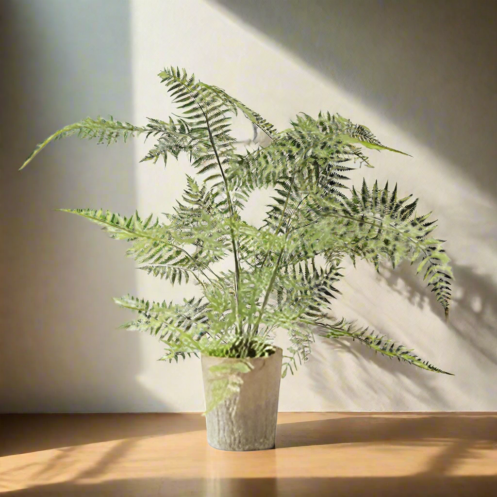 21 Inch Fern in Ceramic Pot – REVIVED Furniture And Home Decor